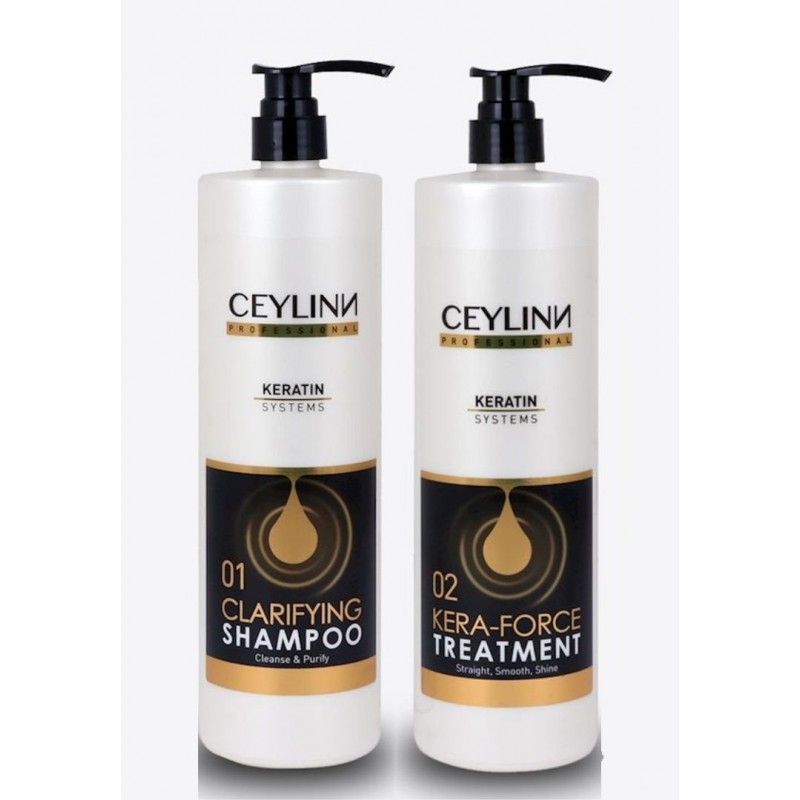 Ceylinn Keratin System Set - Shampoo & Treatment 1L